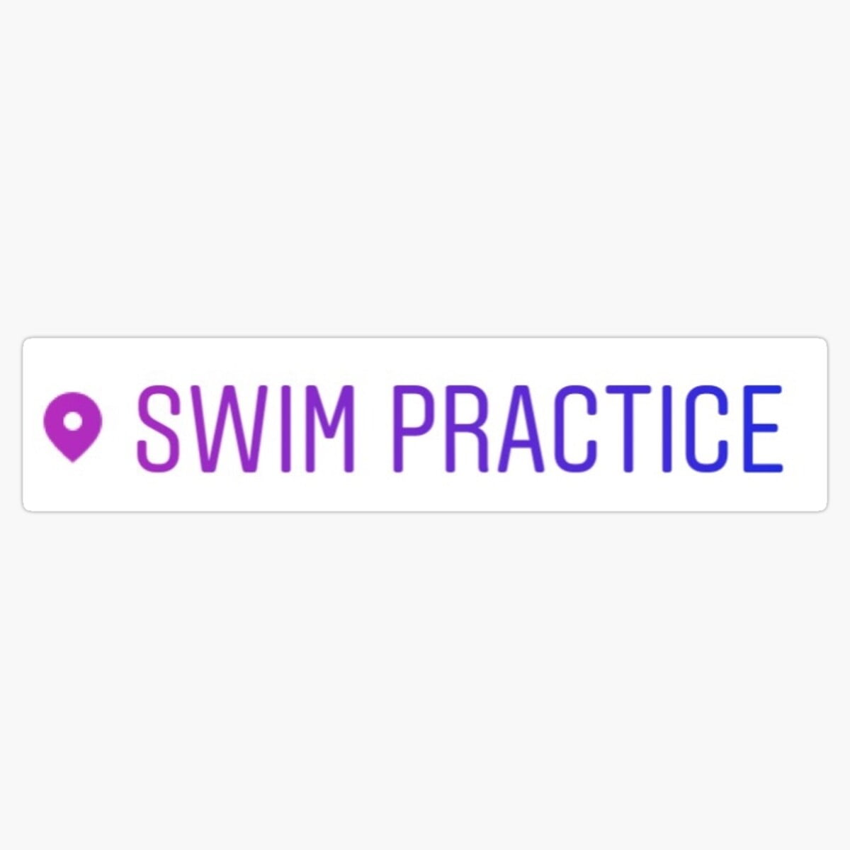 DOPASTICKER Swim Practice Sticker, Phone Sticker Car Stickers, Birthday ...