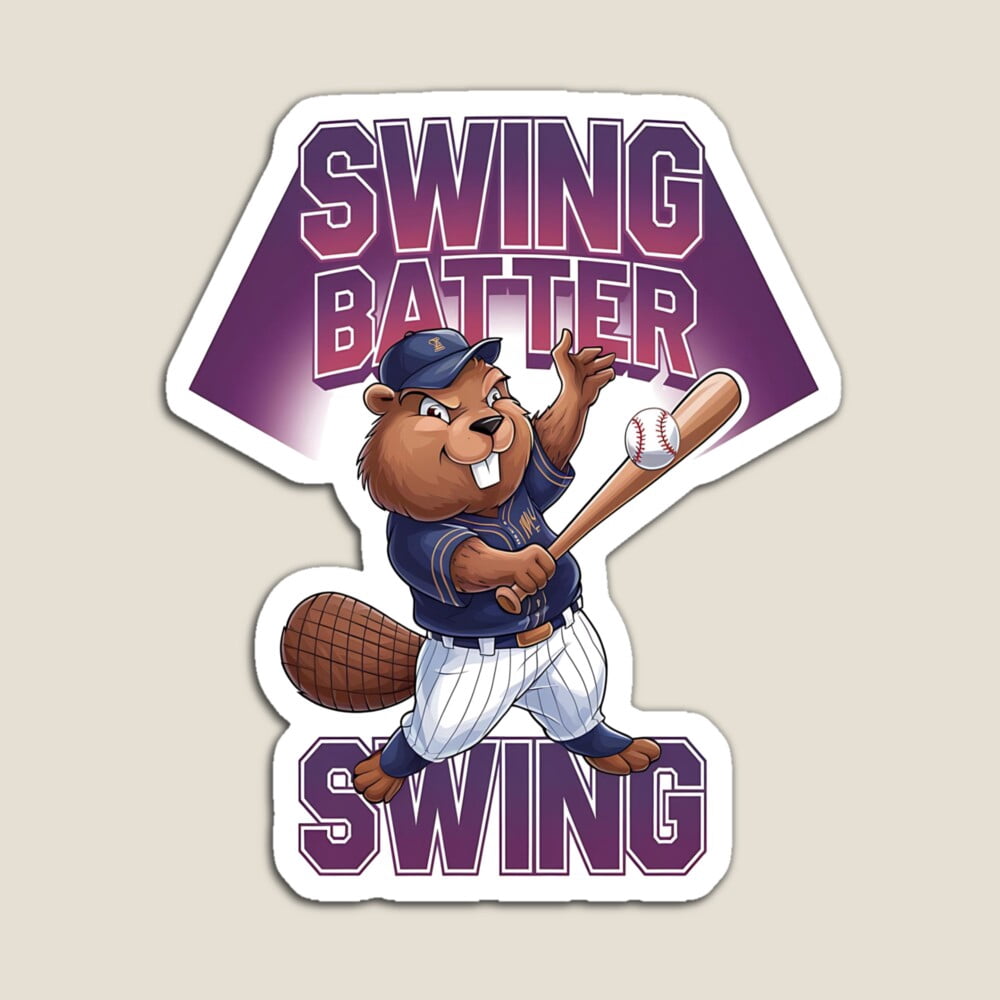 DOPASTICKER Swing Batter Swing - Home Run Hitter - Born To Baseball ...