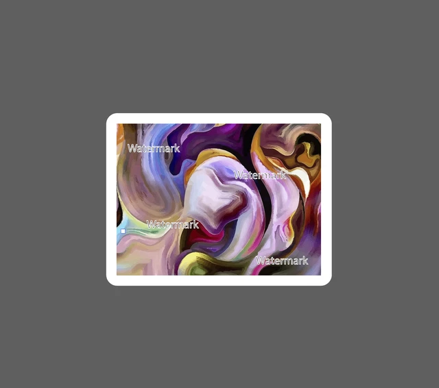 DOPASTICKER Swirl Sticker Abstract Paint Sticker Phone Sticker, Latop ...