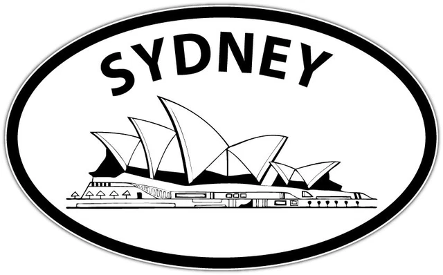 DOPASTICKER Sydney Australia Oval Car Window Sticker Decal Phone Decal ...