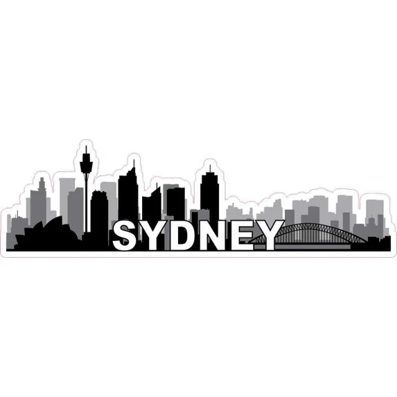 DOPASTICKER Sydney Skyline Sticker Car Truck Australia Sticker Phone ...