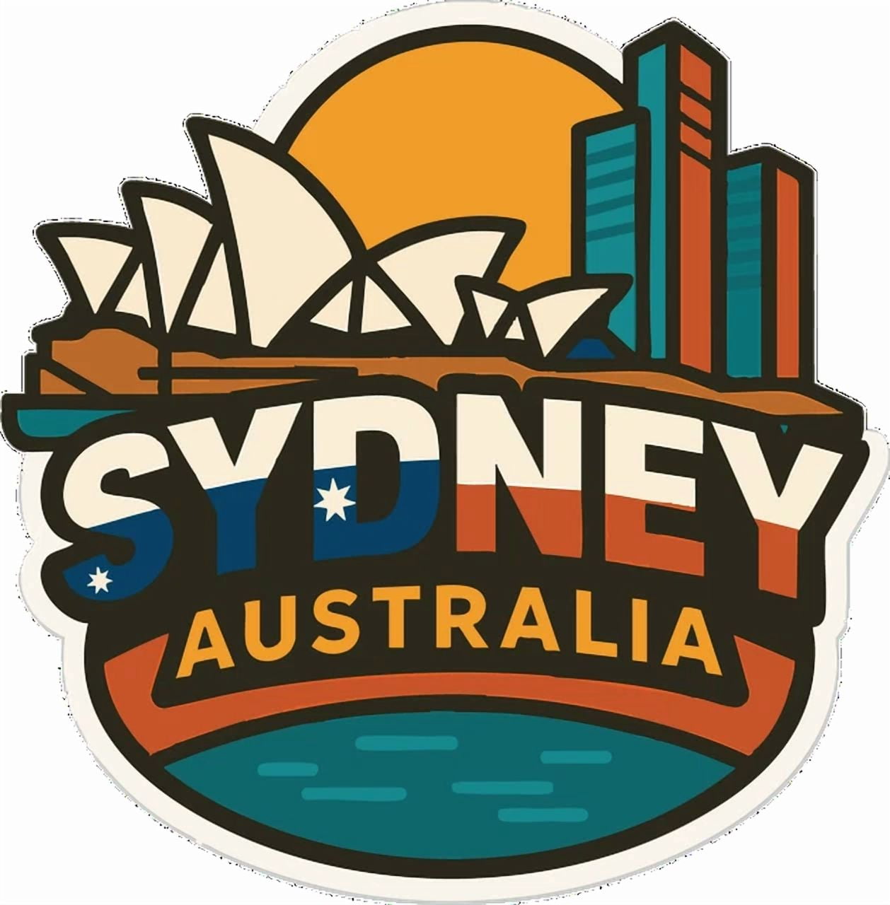 DOPASTICKER Sydney Sticker Decal City Skyline Landmark Design Phone ...
