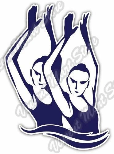 DOPASTICKER Synchronized Swimming Gymnastic Underwater Car Sticker ...