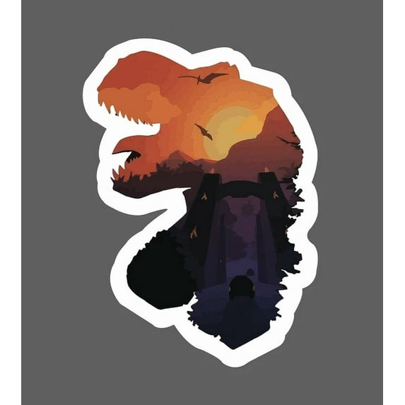DOPASTICKER T-Rex Stickerilhouette King Dinosaur Prehistoric Animal ...