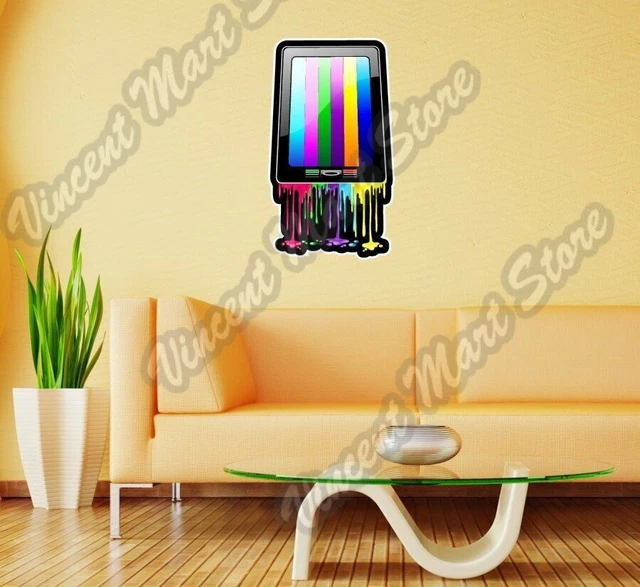 DOPASTICKER Tablet Smart Phone Rainbow Paint Wall Sticker Room Interior ...