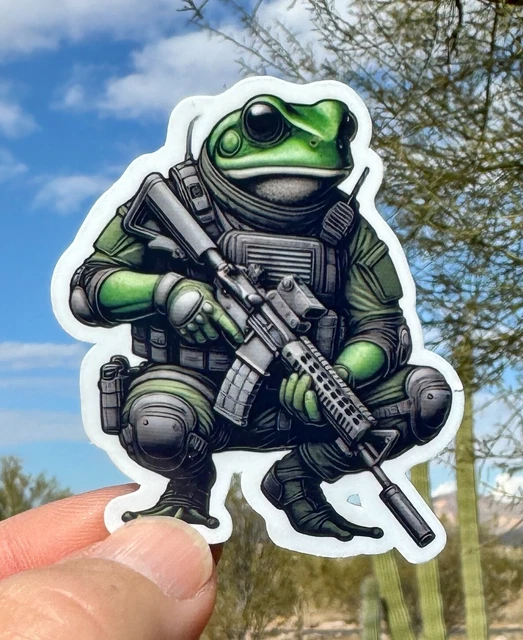 DOPASTICKER Tactical Frog Sticker, Decal. Military, Police, Gear ...