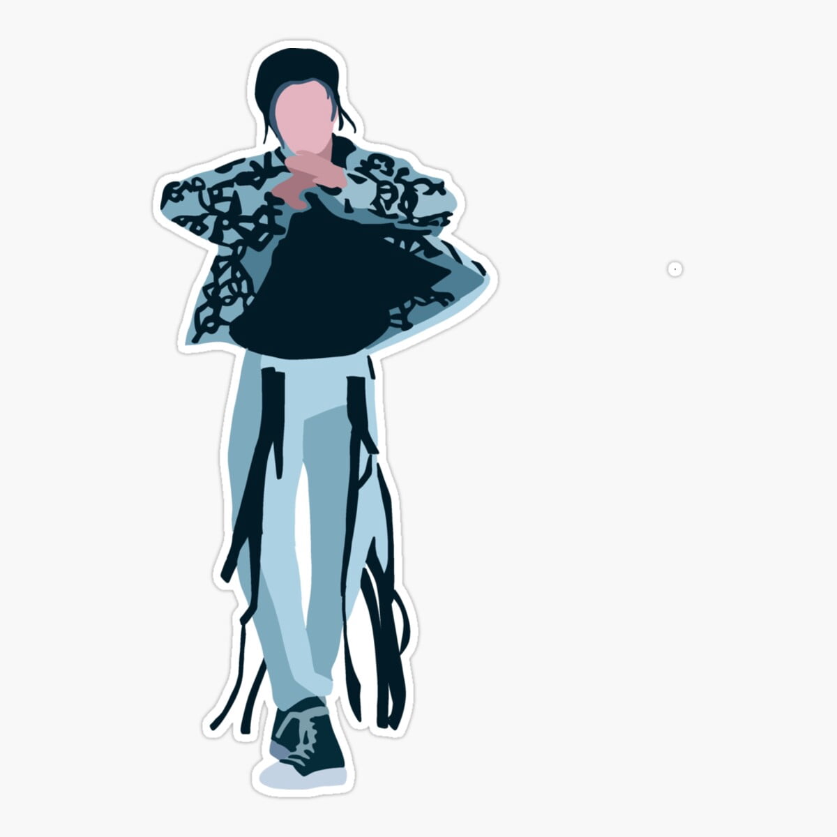 DOPASTICKER Taemin Advice Digital Illustration Sticker, Phone Sticker ...