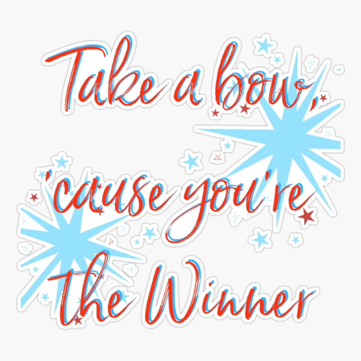 DOPASTICKER Take A Bow Sticker, Phone Sticker Car Stickers, Birthday ...