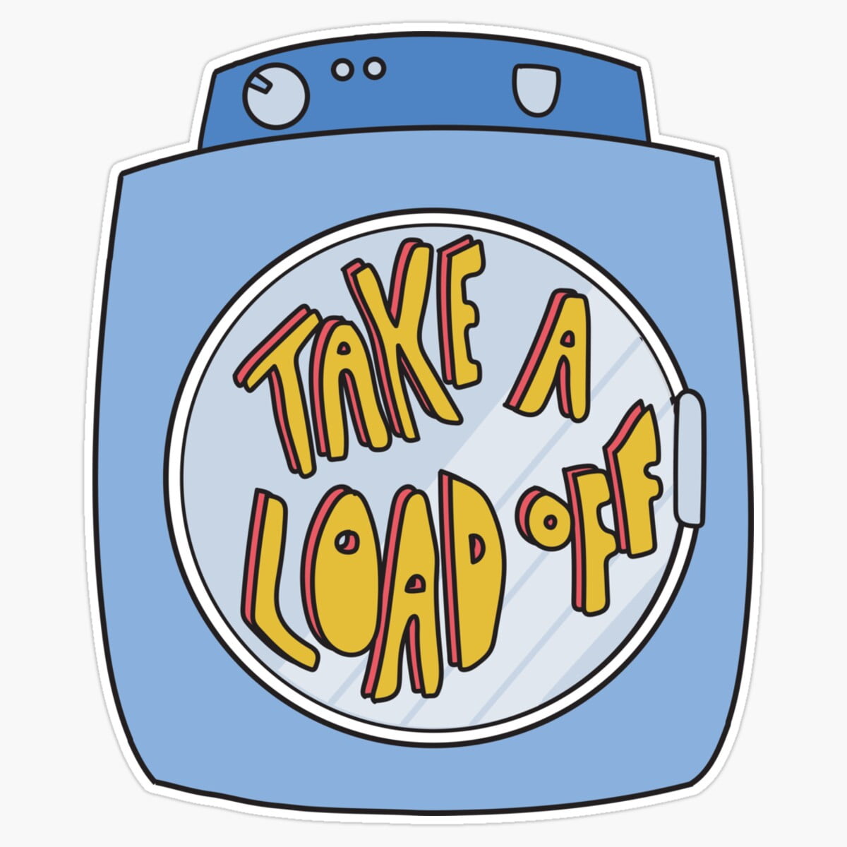 DOPASTICKER Take A Load Off Sticker, Phone Sticker Water Bottle Sticker ...