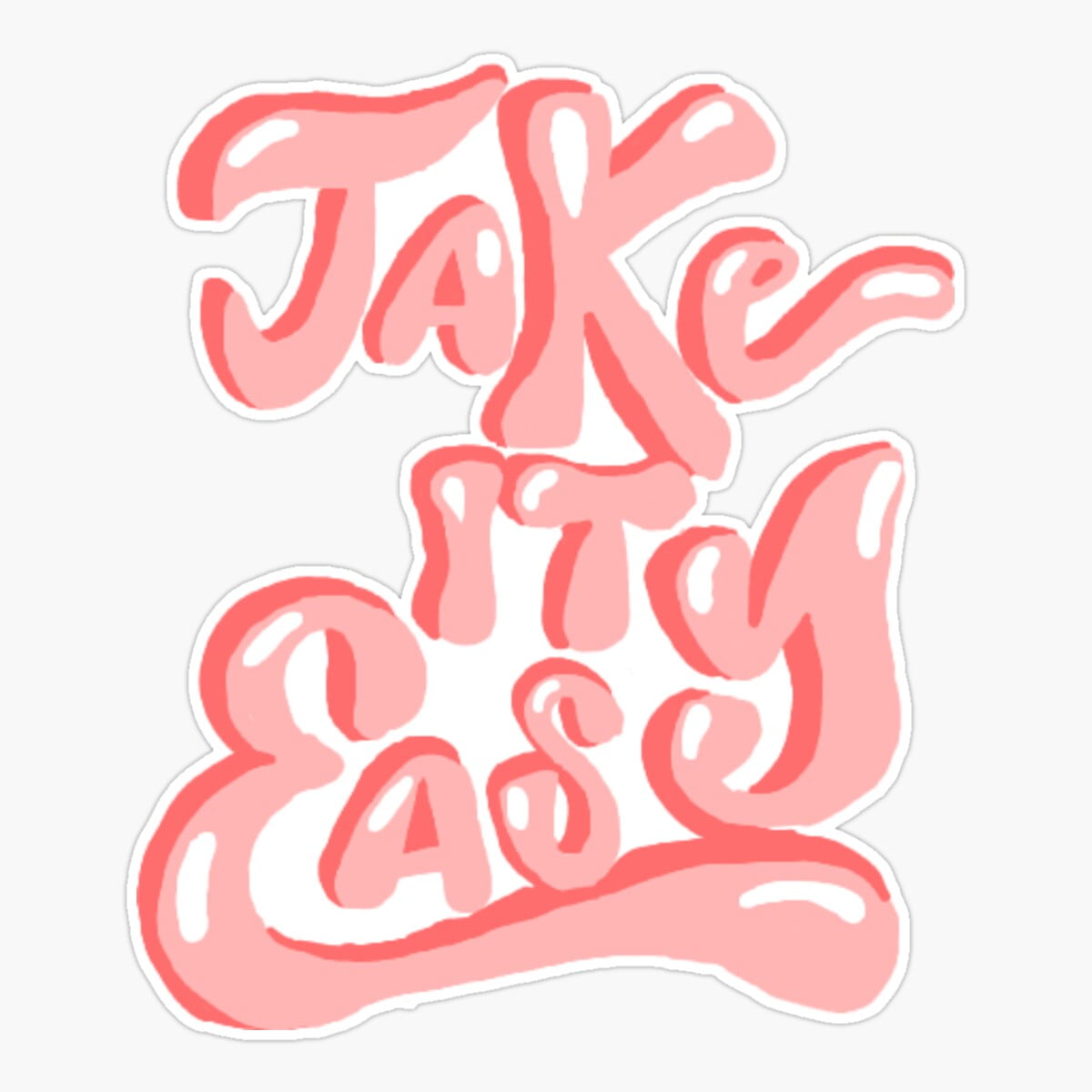 DOPASTICKER Take It Easy Sticker, Phone Sticker Car Stickers, Birthday ...