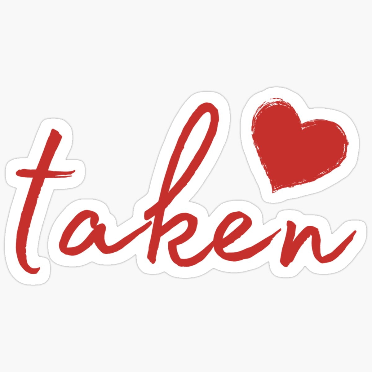 DOPASTICKER Taken With A Heart Sticker Birthday Gifts - Decorative ...
