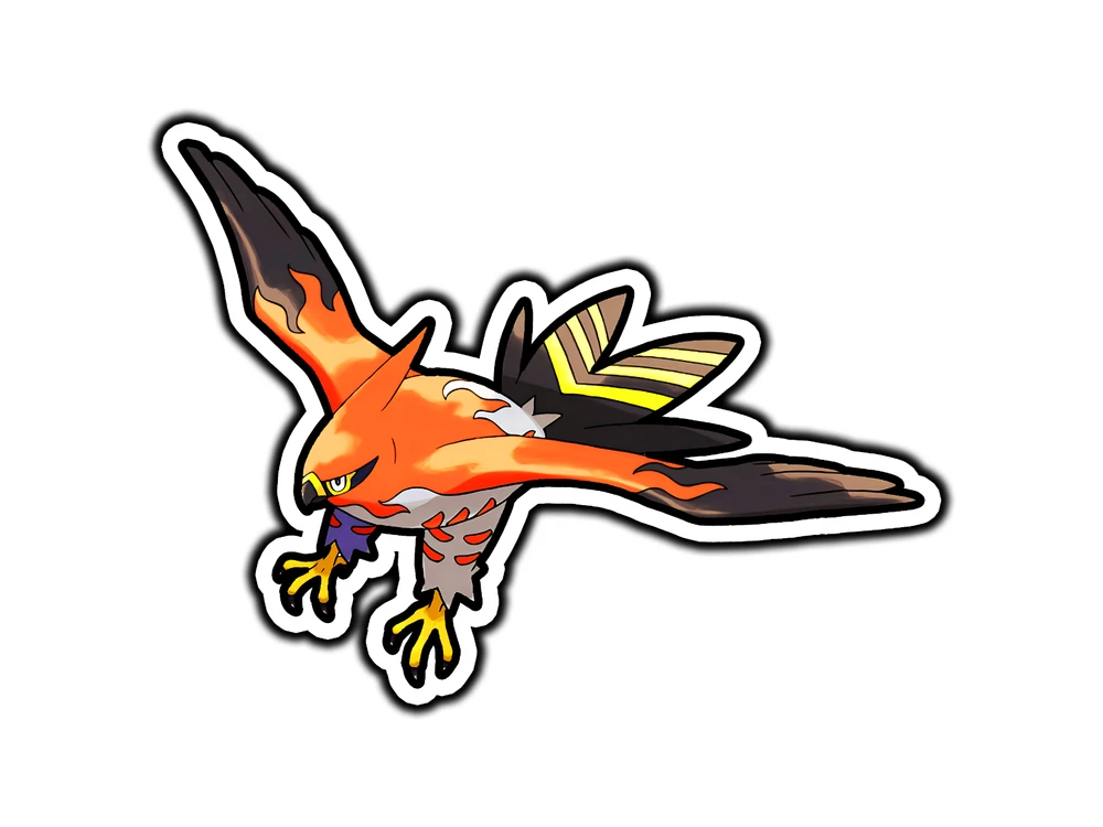 DOPASTICKER Talonflame Sticker Decal Phone Decal Water Bottle Stickers ...