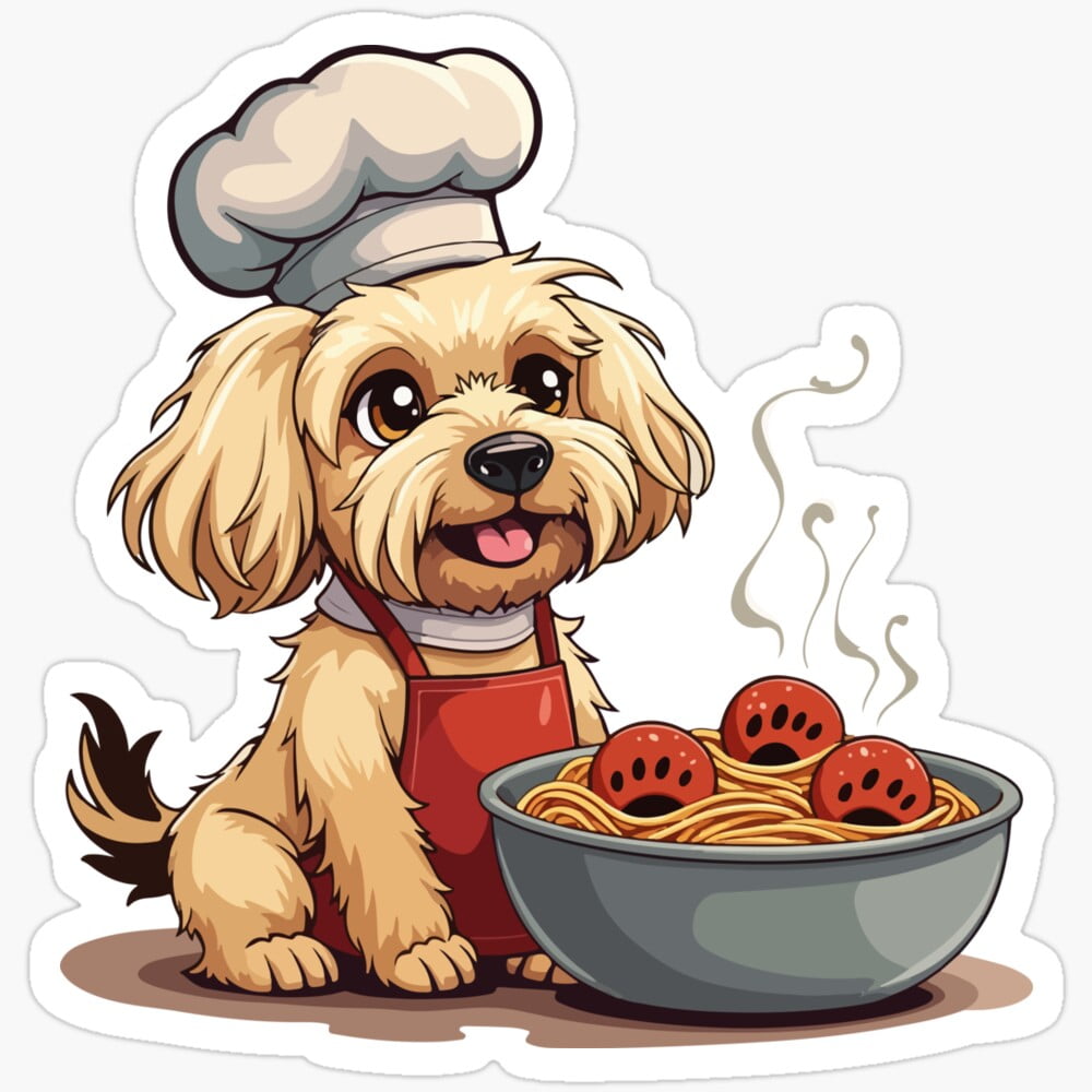 DOPASTICKER Tan Maltese-Chef Maltese Sticker, Decorate Laptops, Water ...