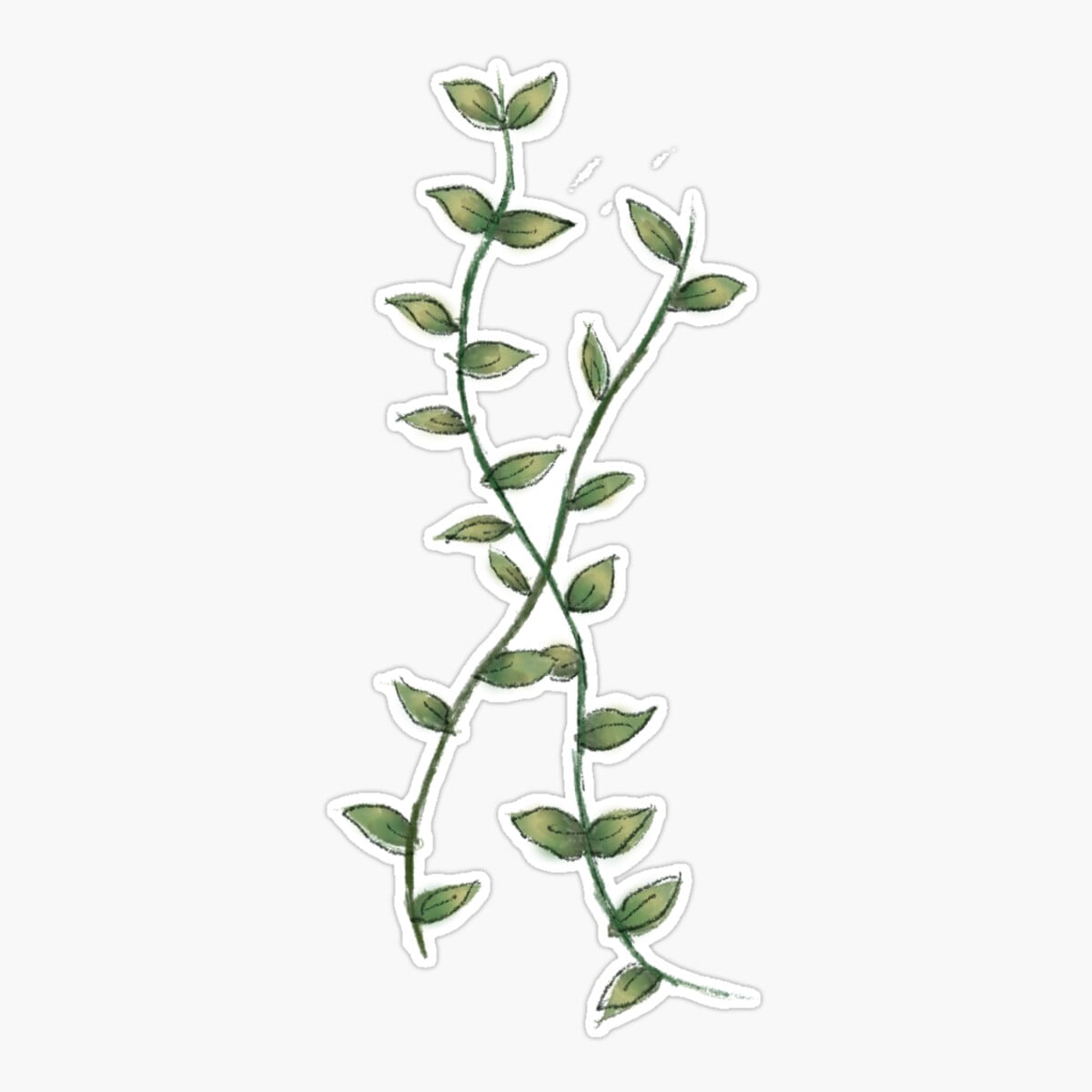 DOPASTICKER Tangled Vines Sticker, Phone Sticker Car Stickers, Birthday ...