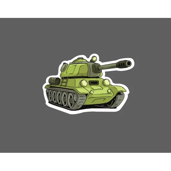 DOPASTICKER Tank Sticker War Military Warrior Sticker Phone Sticker ...