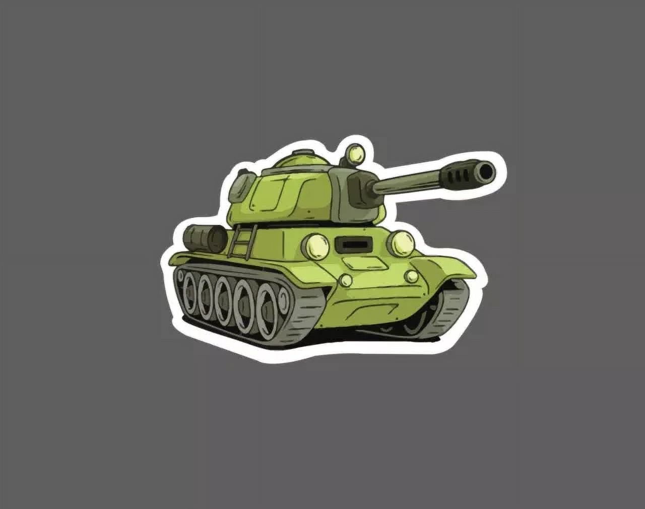DOPASTICKER Tank Waterproof War Military Decorative Laptop, Phone ...