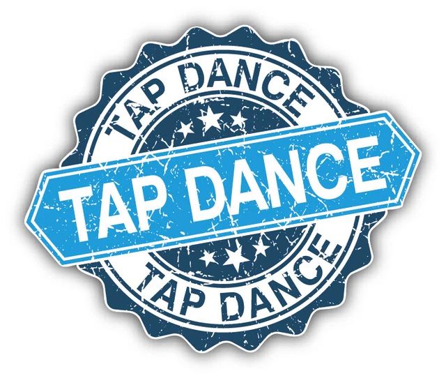 DOPASTICKER Tap Dance Grunge Rubber Car Sticker Phone Decal Water ...