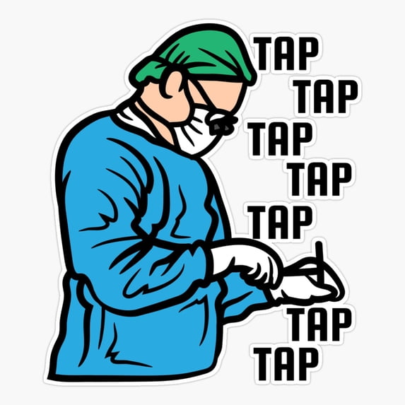 DOPASTICKER Tap,Tap,Tap,Tap,Tap Sticker, Phone Sticker Water Bottle ...