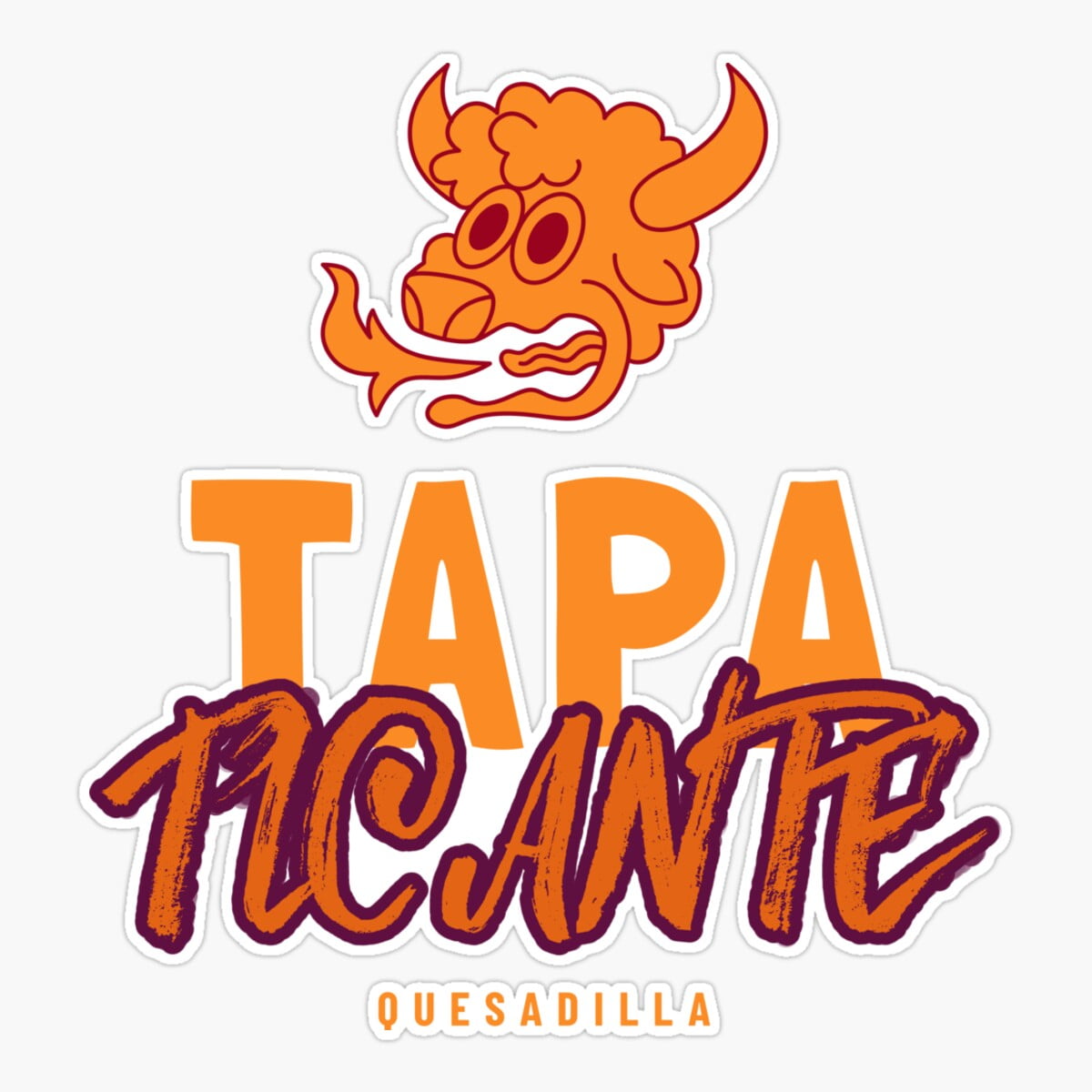 DOPASTICKER Tapa Picante Sticker, Phone Sticker Water Bottle Sticker ...