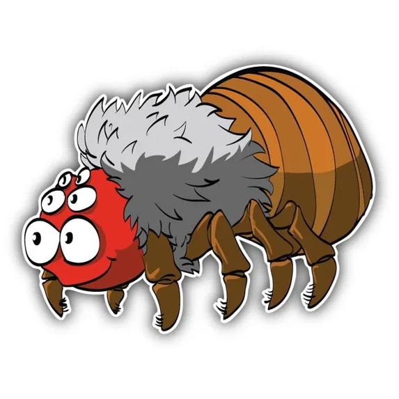 DOPASTICKER Tarantula Spider Cartoon Sticker Decal Phone Decal Water ...