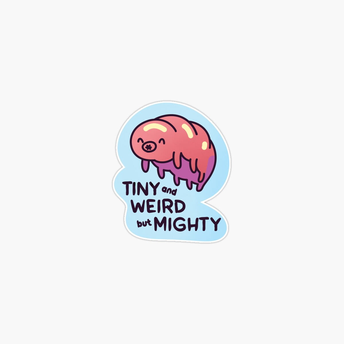 DOPASTICKER Tardigrade Tiny Weird Mighty Sticker, Phone Sticker Car ...