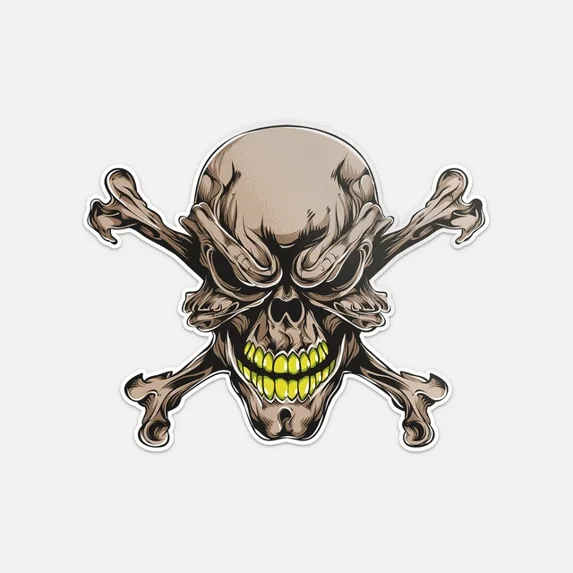 DOPASTICKER Tatoo Skull Sticker Decal Phone Decal Water Bottle Stickers ...