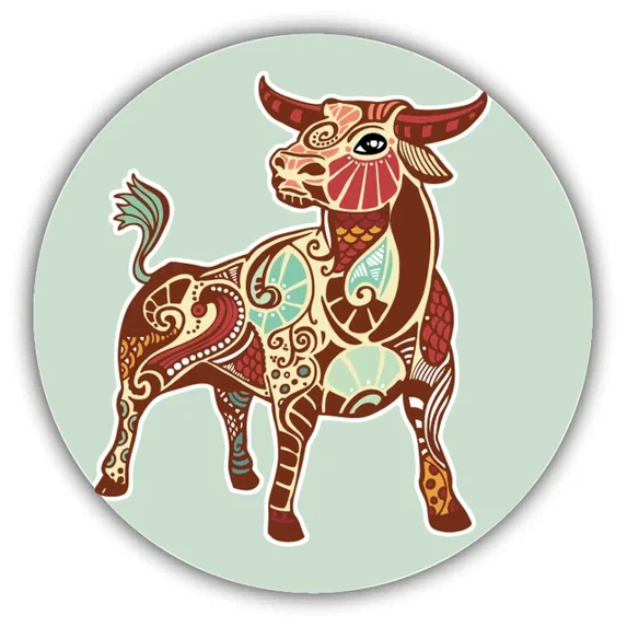 DOPASTICKER Taurus Zodiac Sign Ornament Car Sticker Phone Water Bottle ...