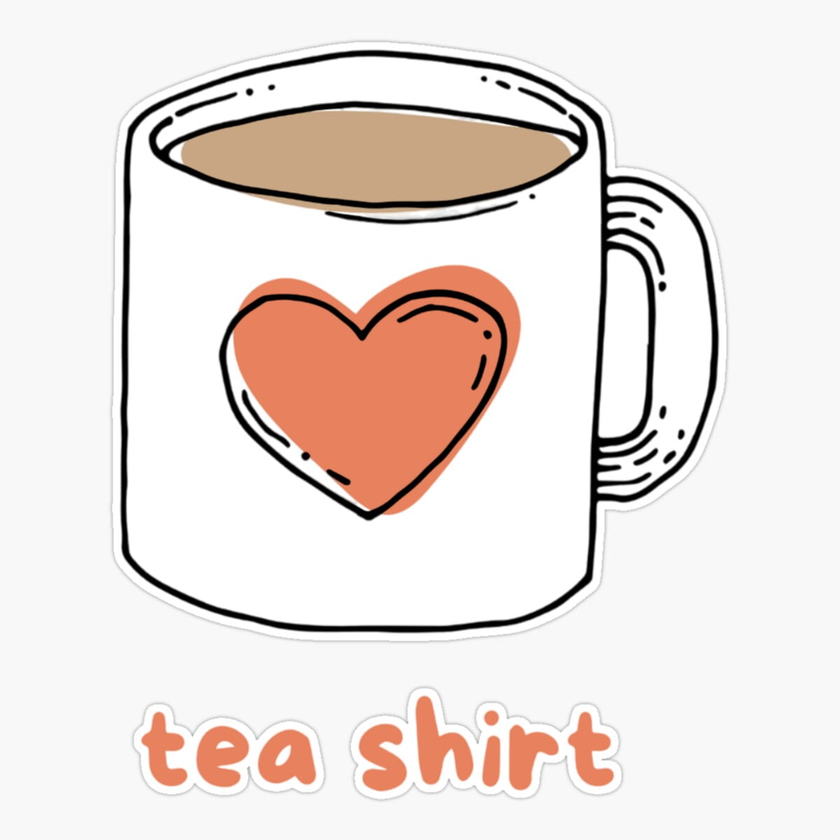DOPASTICKER Tea Shirt Sticker, Phone Sticker Water Bottle Sticker Car ...
