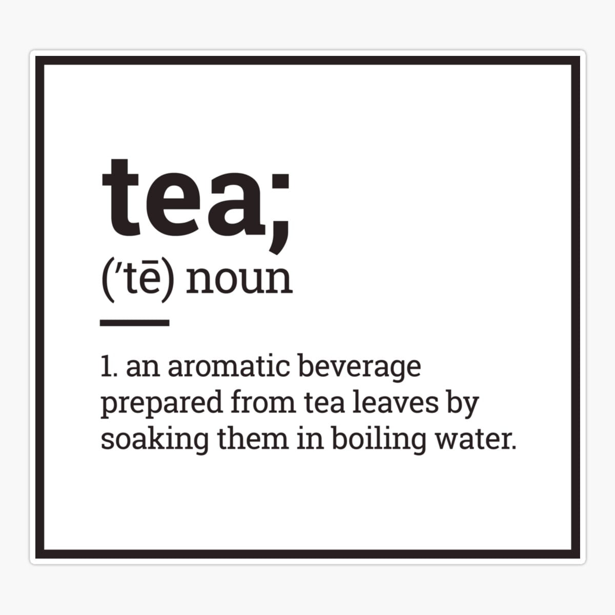 DOPASTICKER Tea Sticker, Phone Sticker Water Bottle Stickers Car ...