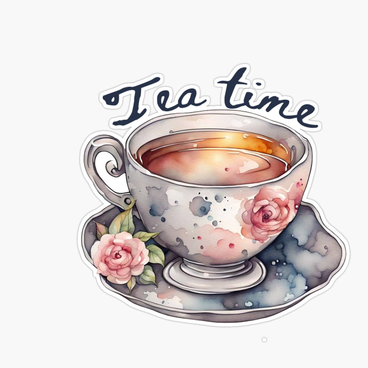 DOPASTICKER Tea Time Sticker, Phone Sticker Car Stickers, Birthday Gift ...