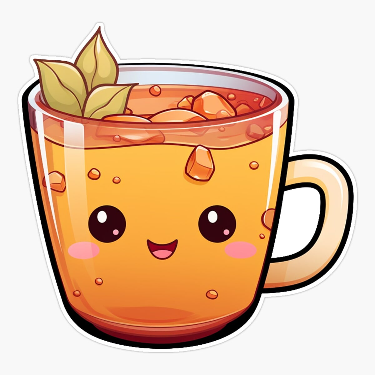 DOPASTICKER Tea Time Tranquility Sticker, Phone Sticker Car Stickers ...