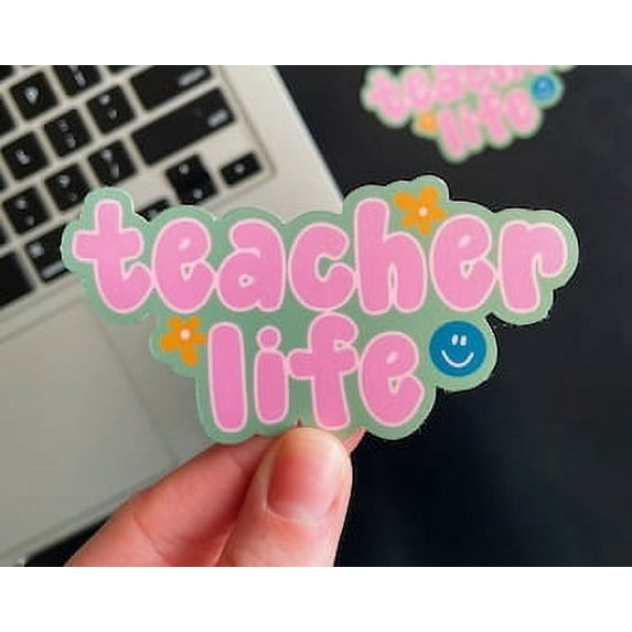 DOPASTICKER Teacher Life Sticker, Laptop Sticker, Water Bottle Sticker ...