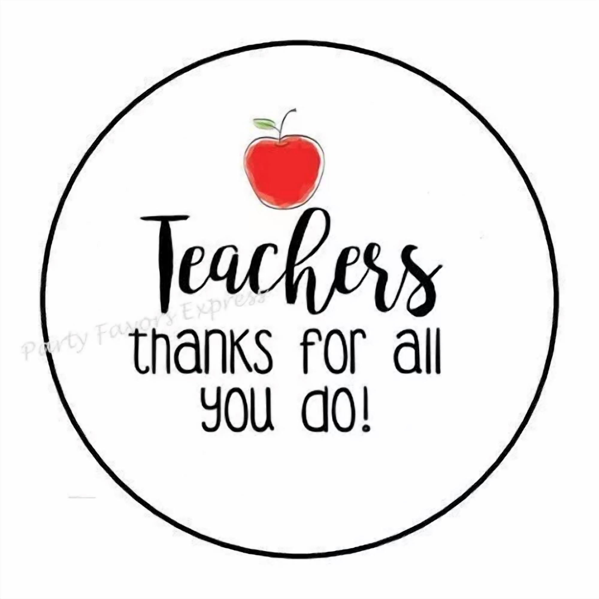 DOPASTICKER Teachers Thank You For All You Do Decor Stickers For ...