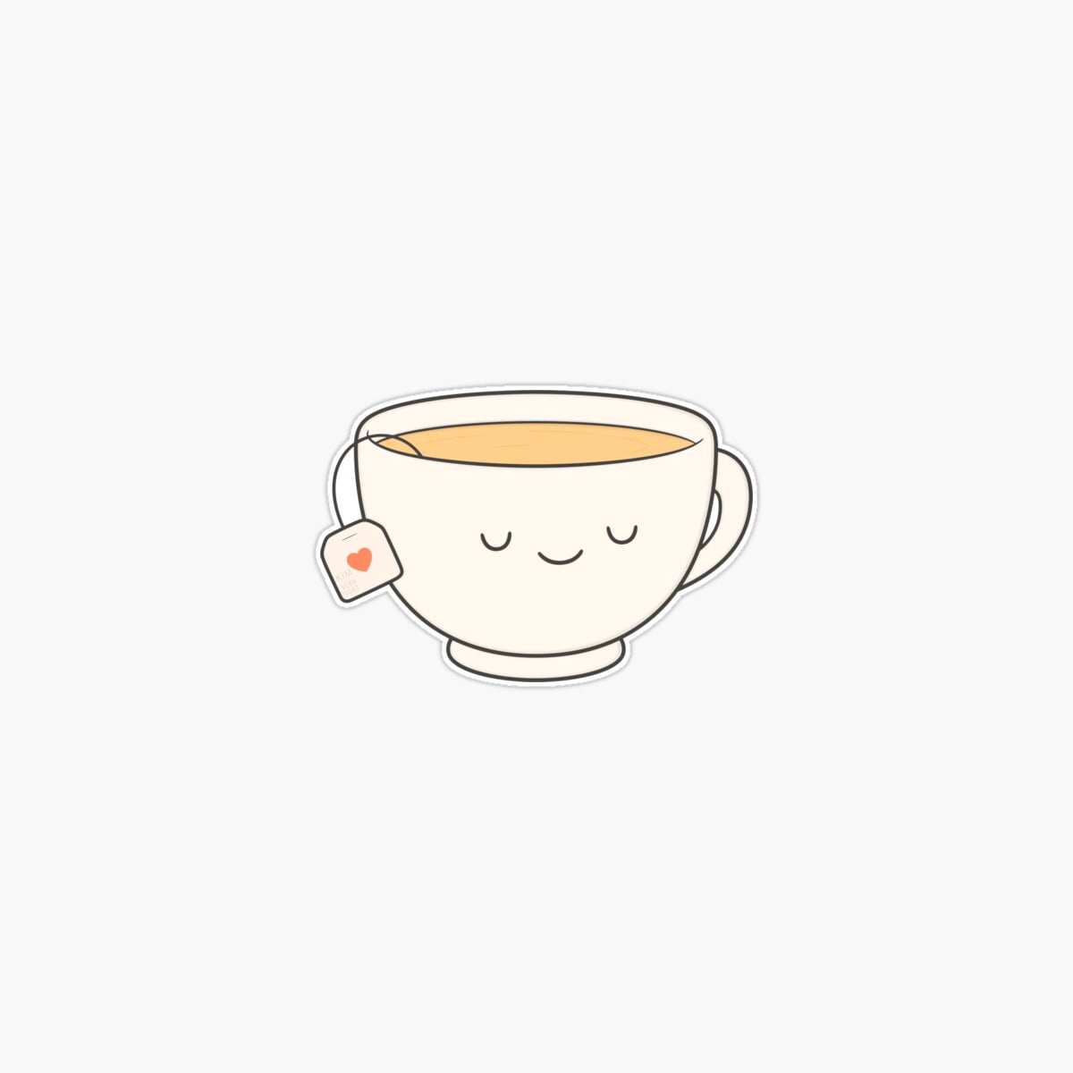 DOPASTICKER Teacup Sticker, Phone Sticker Car Stickers, Birthday Gift ...