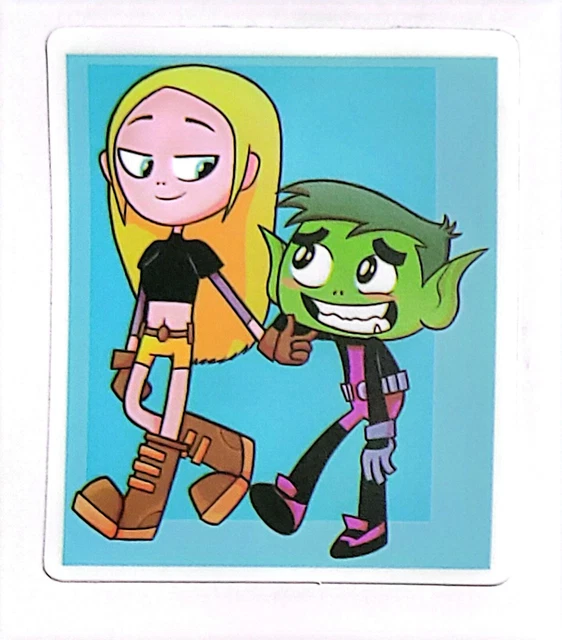 DOPASTICKER Teen Titans Go Robin Starfire Raven Cyborg Beast Anime ...
