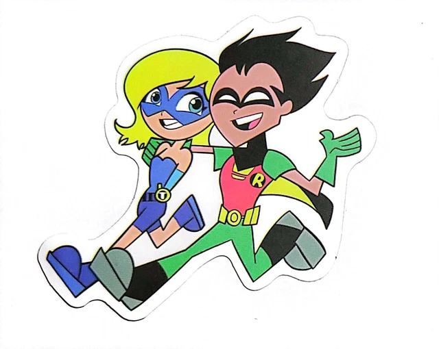DOPASTICKER Teen Titans Go Robin Starfire Raven Cyborg Beast Anime ...