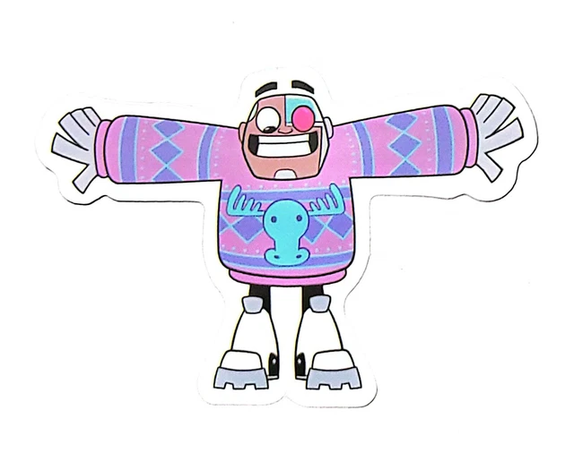 DOPASTICKER Teen Titans Go Robin Starfire Raven Cyborg Beast Anime ...