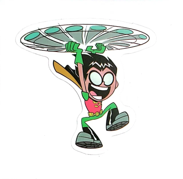 DOPASTICKER Teen Titans Go Robin Starfire Raven Cyborg Beast Anime ...