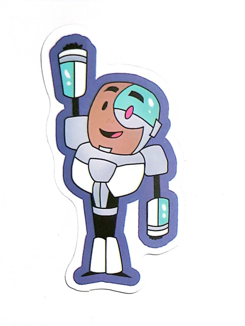DOPASTICKER Teen Titans Go Robin Starfire Raven Cyborg Beast Anime ...