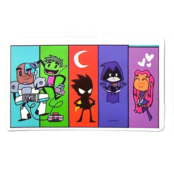 DOPASTICKER Teen Titans Go Robin Starfire Raven Cyborg Beast Anime ...