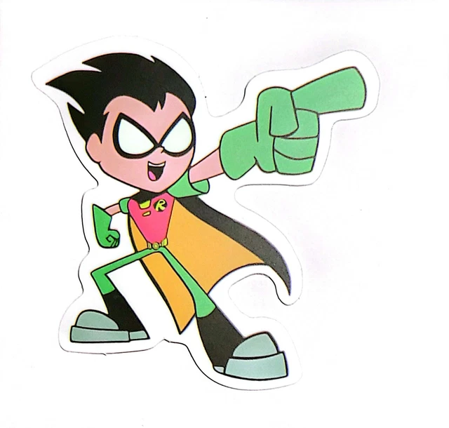 DOPASTICKER Teen Titans Go Robin Starfire Raven Cyborg Beast Anime ...