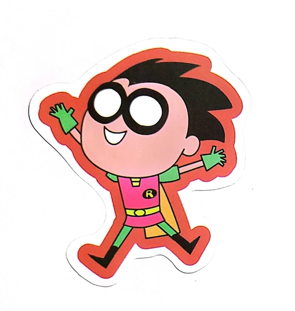 DOPASTICKER Teen Titans Go Robin Starfire Raven Cyborg Beast Anime ...