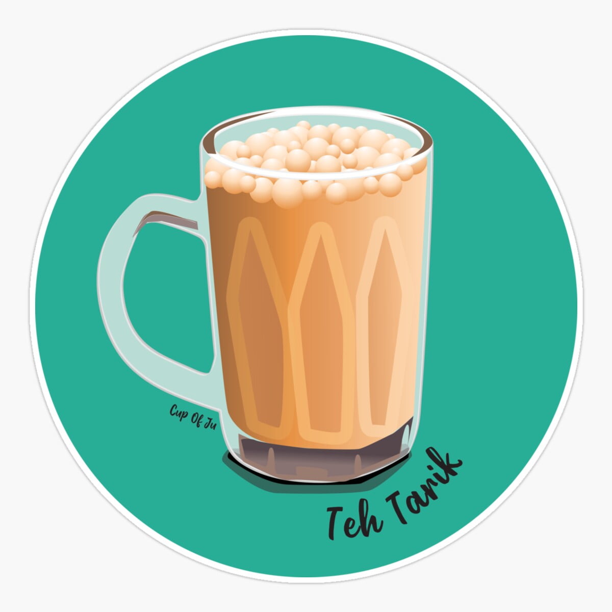 DOPASTICKER Teh Tarik Sticker, Phone Sticker Car Stickers, Birthday ...