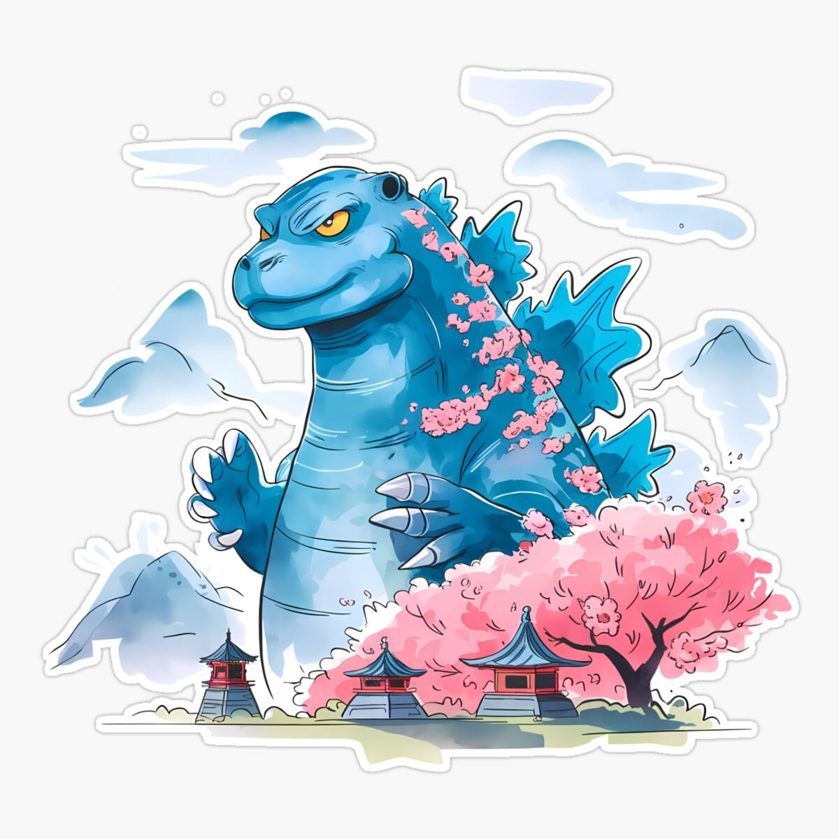 DOPASTICKER Tell Your Dog I Said Hi Sticker, Phone Sticker Car Sticker ...