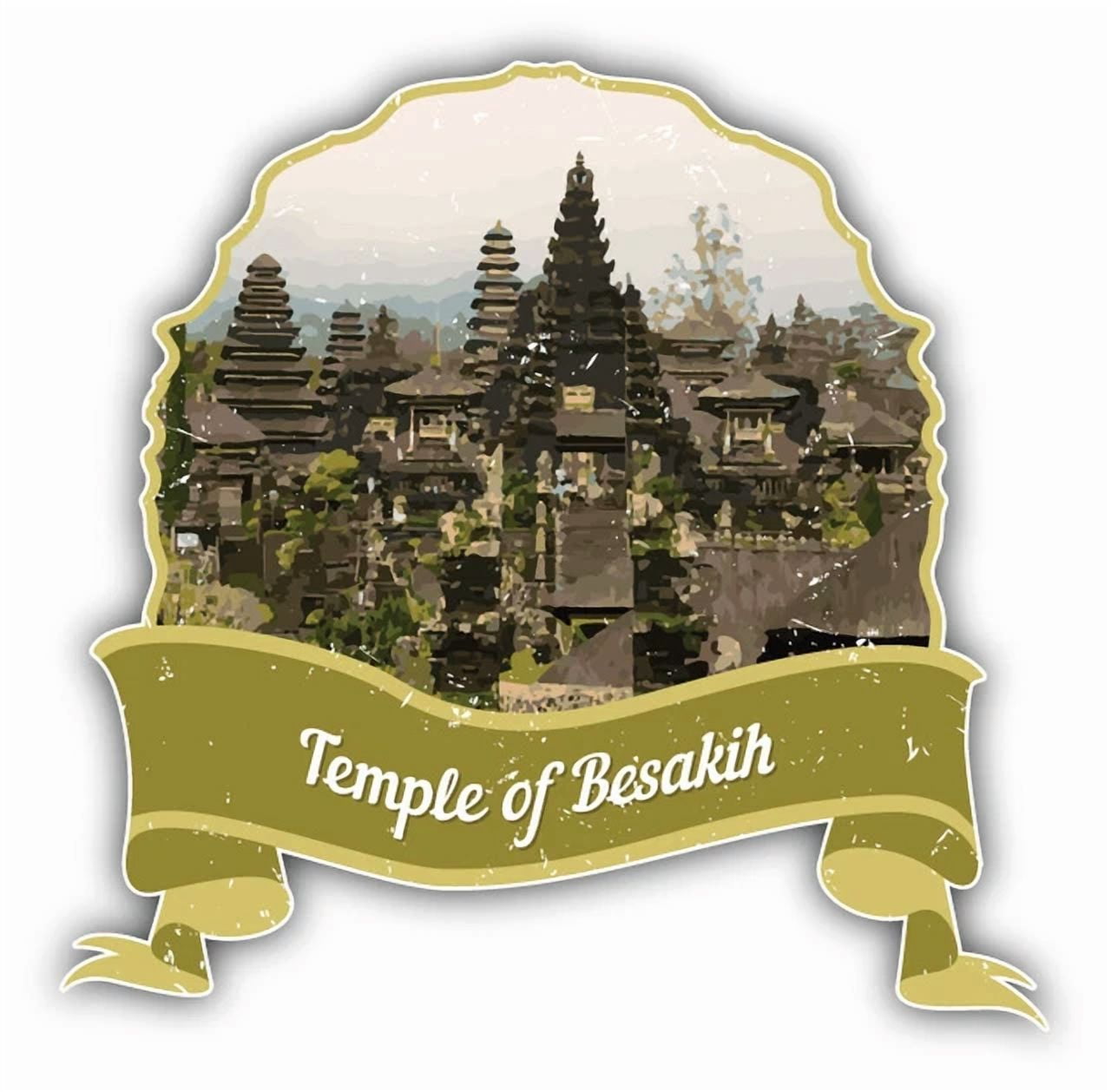 DOPASTICKER Temple Of Besakih Bali Indonesia World Landmark Sticker ...