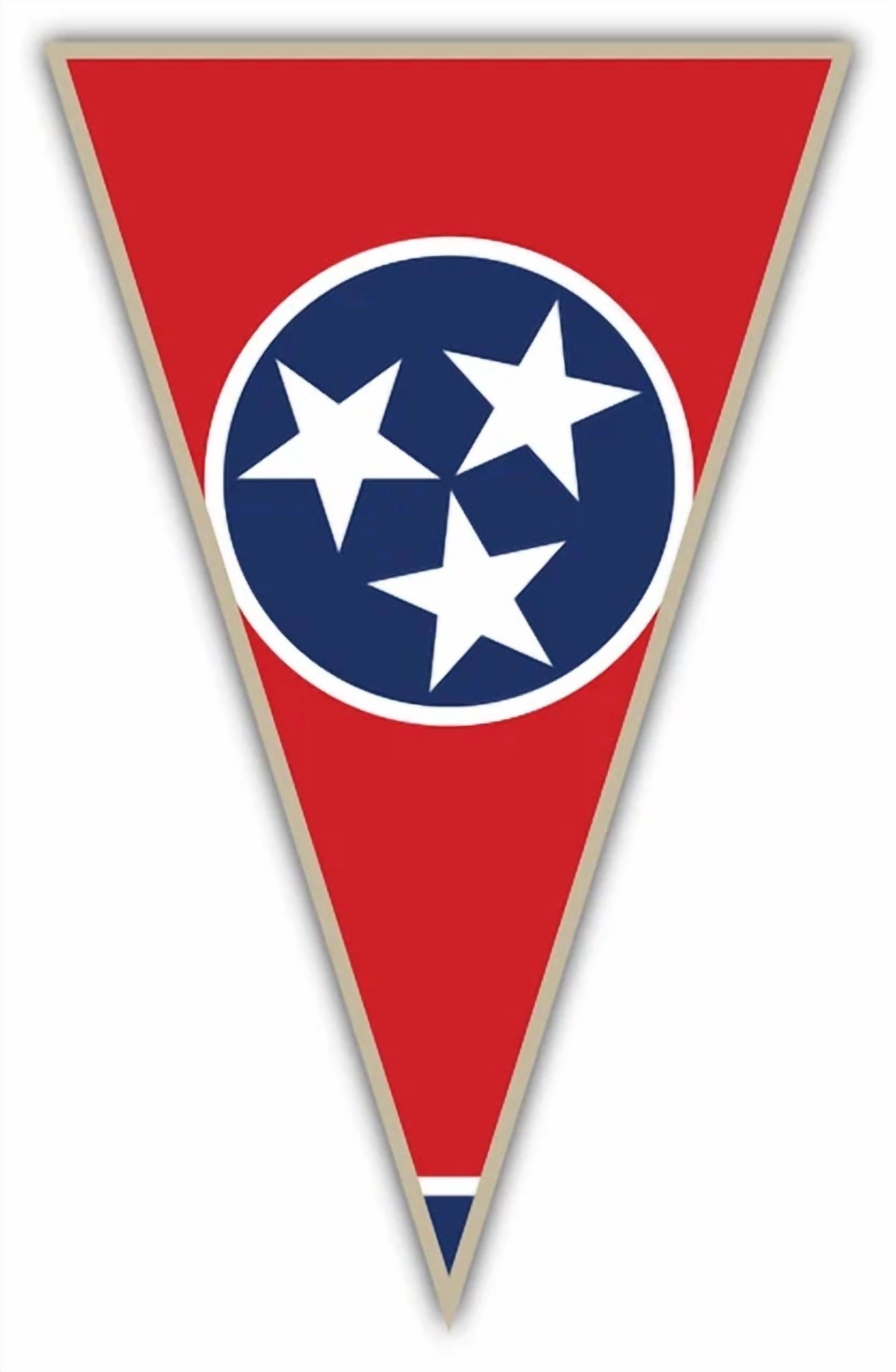 DOPASTICKER Tennessee Usa State Flag Sticker Decal Phone Decal Water ...