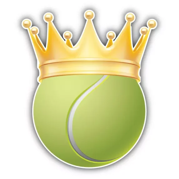 DOPASTICKER Tennis Ball Golden Crown Car Sticker Phone Decal Water ...