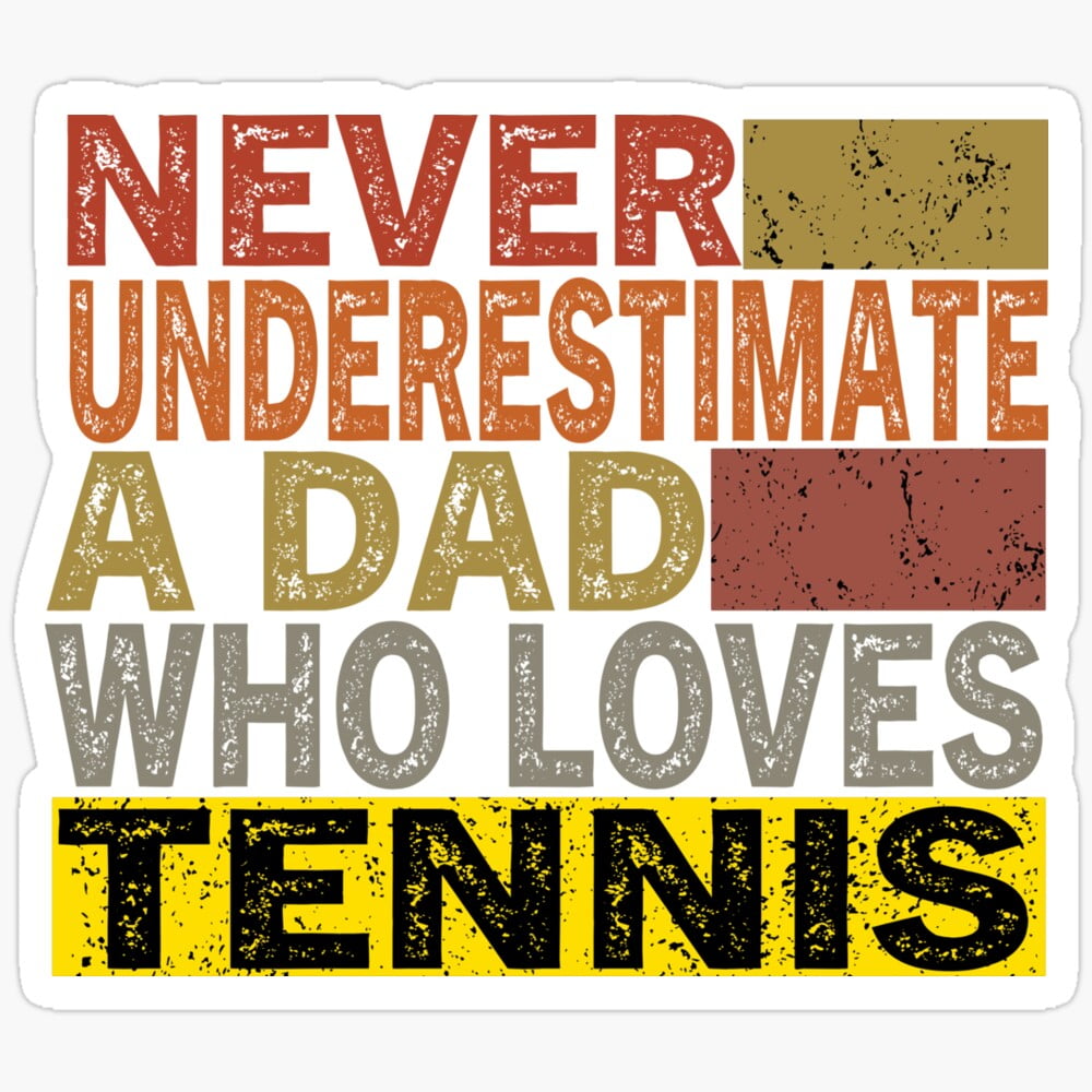 DOPASTICKER Tennis Gift, Fathers Day Idea Gift From Daughter Sticker ...
