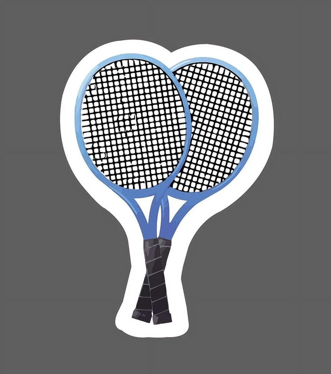 DOPASTICKER Tennis Racket Sticker Doubles Sticker Phone Sticker, Latop ...