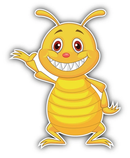 DOPASTICKER Termite Cartoon Sticker Decal Phone Decal Water Bottle ...